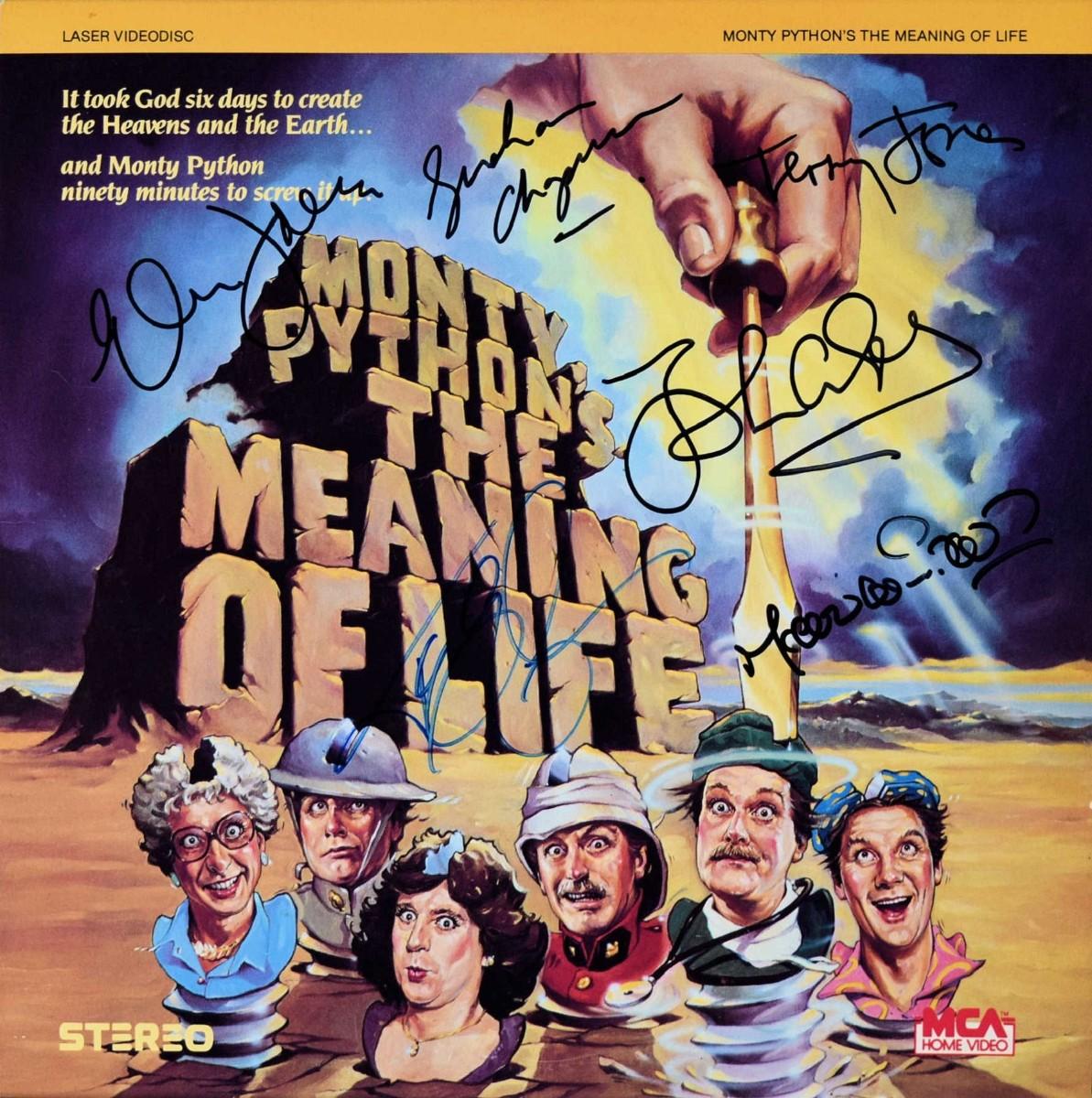 Monty Python Signed The Meaning Of Life Album